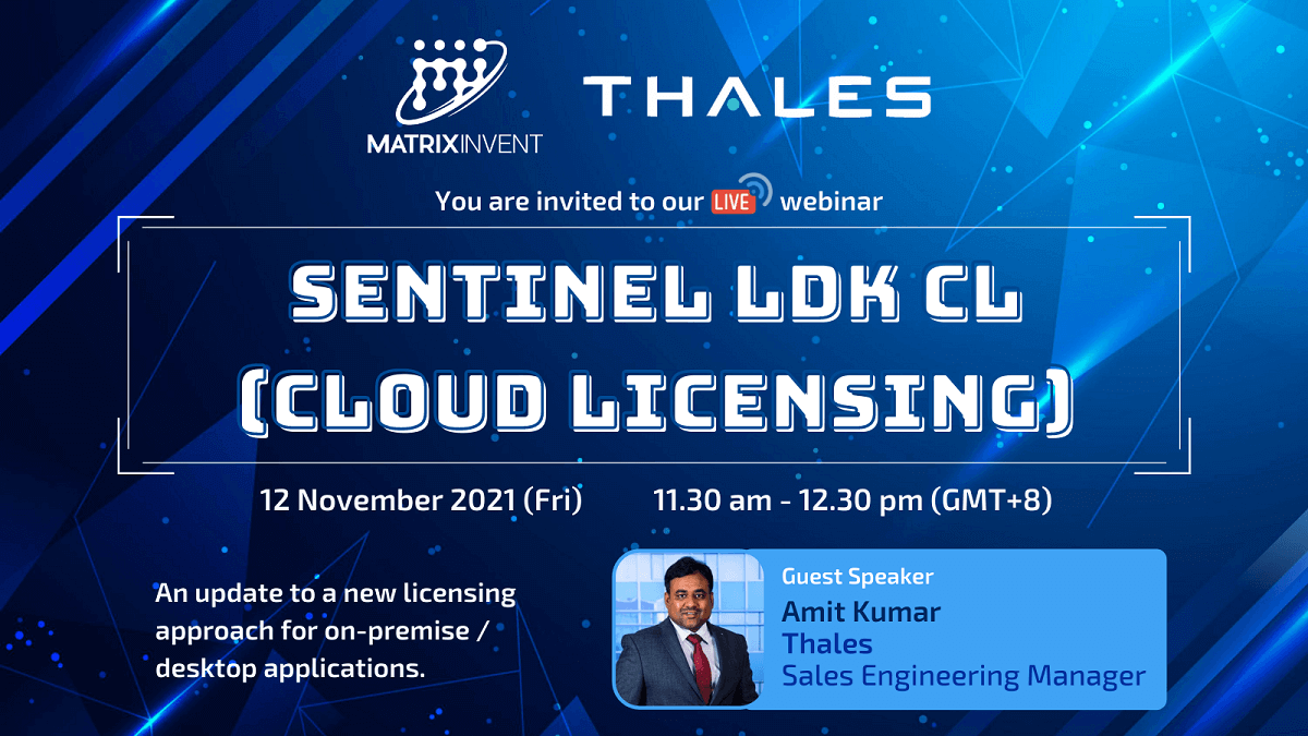 Sentinel Ldk Cl Cloud Licensing Matrix Invent Sdn Bhd 